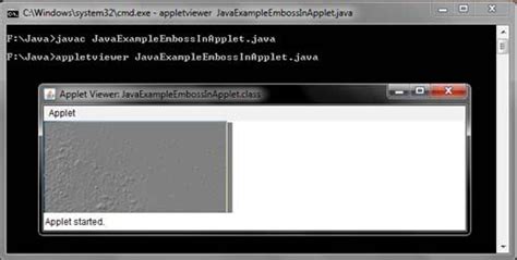 emboss java applet example