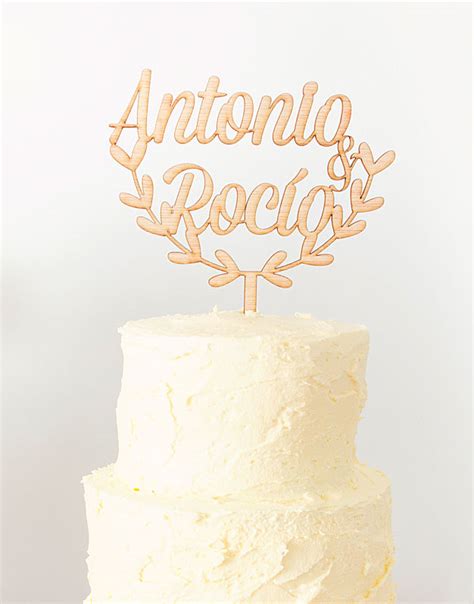 Adornos Tarta Cake Toppers Personalizados Nombres