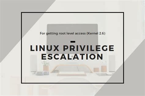 a guide to linux privilege escalation