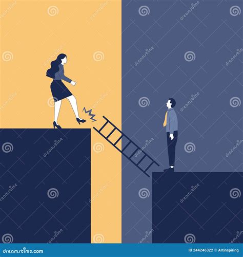 Gender Inequality Concept Bias And Sexism In Workplace Or Social Stock
