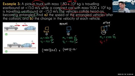 sample problem car collision part 9 youtube