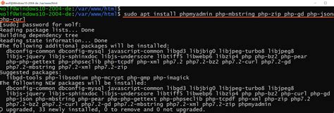 apache mysql und php in subsystem für linux 2 wsl2