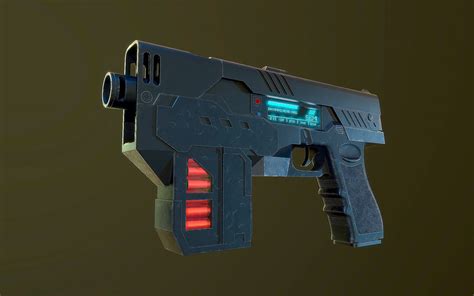 The Lawgiver Mk2 Judge Dredd 3d Model Cgtrader
