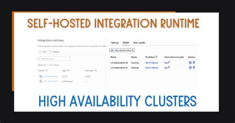 Self Hosted Integration Runtime High Availability Cluster Tech Talk