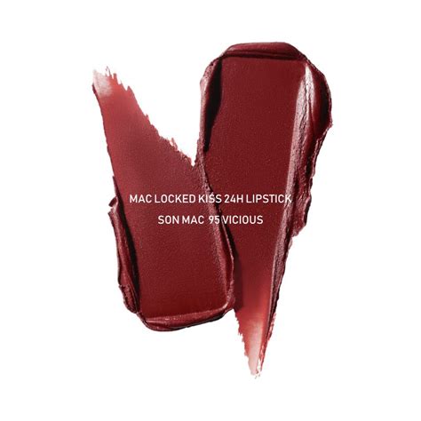 Review Son Mac 95 Vicious Màu Đỏ Cam Locked Kiss 24h Lipstick Mới