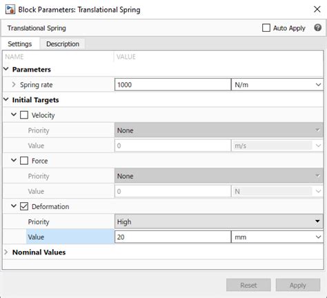 set priority and initial target for block variables matlab and simulink