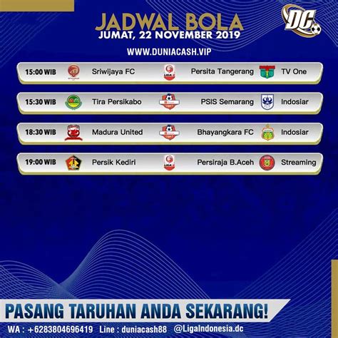 Simak Jadwal Bola Malam Ini Indosiar Terbaru Mengenai Jadwal 2021
