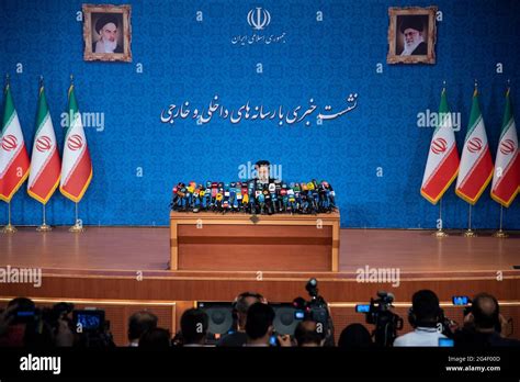 Tehran Iran 21st June 2021 Iranian President Elect Ebrahim Raisi