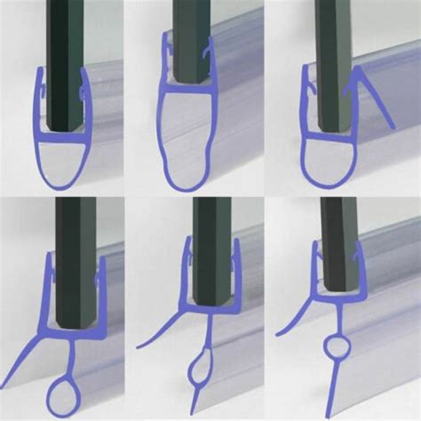Bath Shower Screen Door Rubber Seal Strip Glass For Thickness 4 6mm