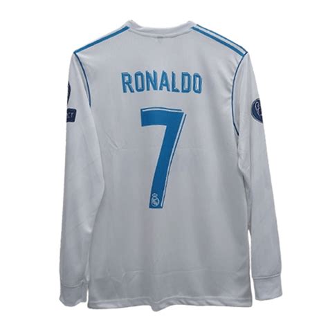 Real Madrid 2017 18 Cristiano Ronaldo Home Full Sleeve Jersey