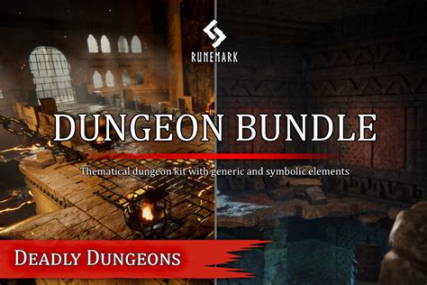 deadly dungeons dungeon bundle 3d dungeons unity asset store