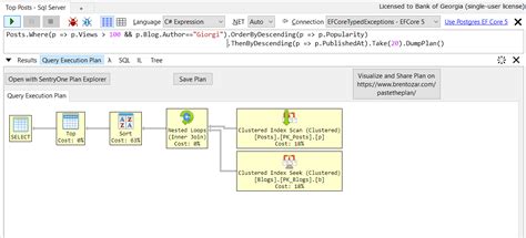 linqpad queryplanvisualizer