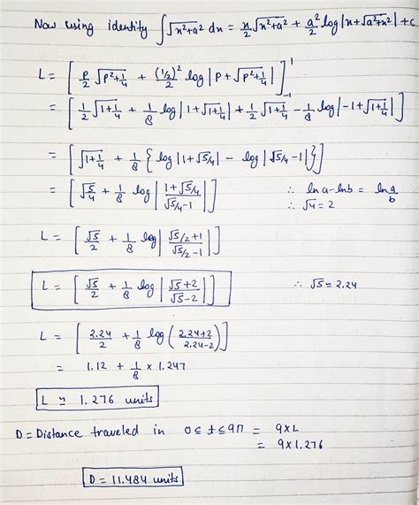 [solved] Find The Distance Traveled By A Particle With Position X Y