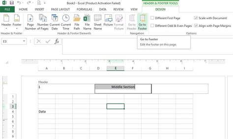 how to insert headers and footers in microsoft excel