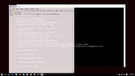 how to setup flask in windows youtube