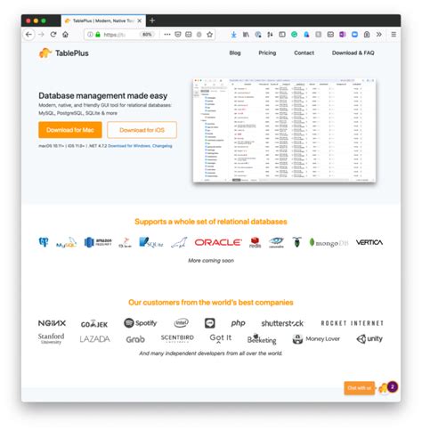 postgresql tableplus