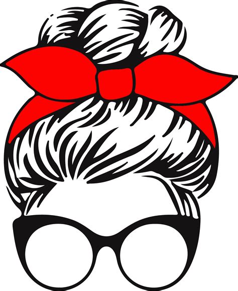 Messy Bun Messy Bun Svg Messy Hair Svg Mom Life Svg Png Inspire