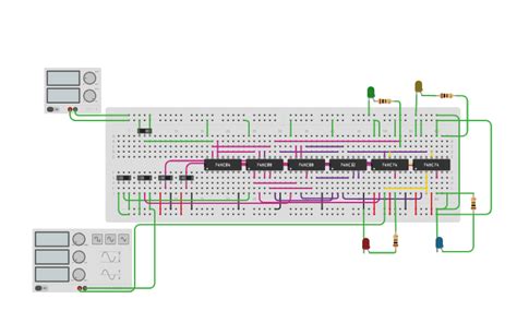 Circuit Design Parallel In Series Out Tinkercad