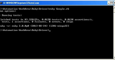 road to automation start with ruby webdriver procedure
