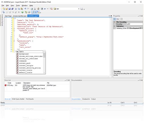 json editor