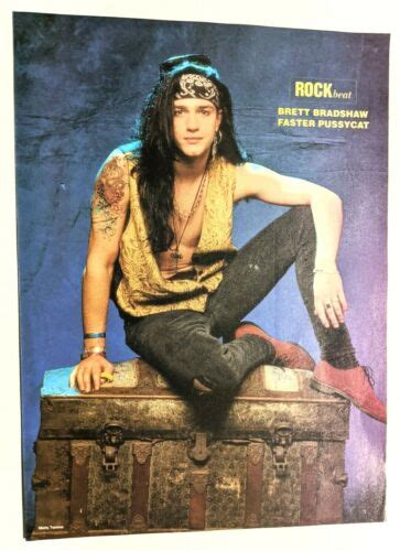 Faster Pussycat Brett Bradshaw Magazine Full Page Pinup Poster