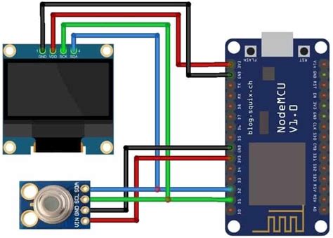 iot ir thermometer using mlx90614 and esp8266 on blynk