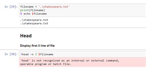 error in head unix command in jupyter notebook · issue