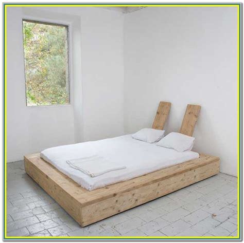 Reclaimed Wood Platform Bed Diy Bedroom Home Decorating Ideas