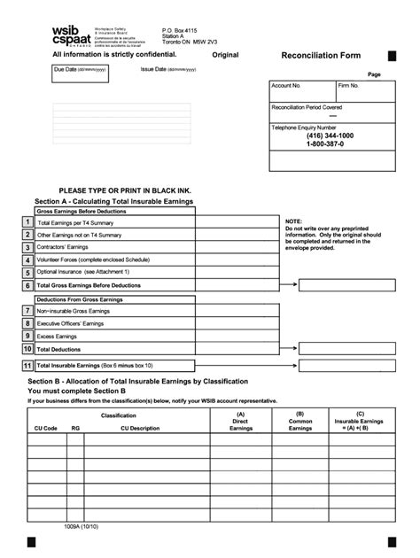 Wsib Form 6 Pdf Printable Fill Out And Sign Printable