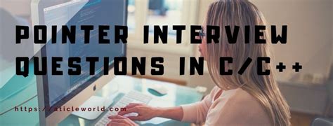pointer interview questions in c c with answers