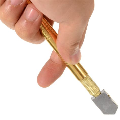 1pc Diamond Glass Cutter Metal Handle Sharp Wheel Blade Glass For Diy