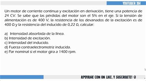 Motores Electricos De Corriente Continua En Serie Cc Ejercicio