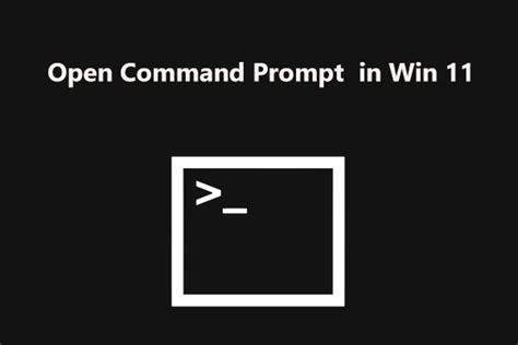 how to open command prompt cmd in windows 11 7 ways