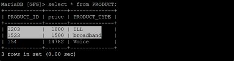 python mariadb delete query using pymysql geeksforgeeks