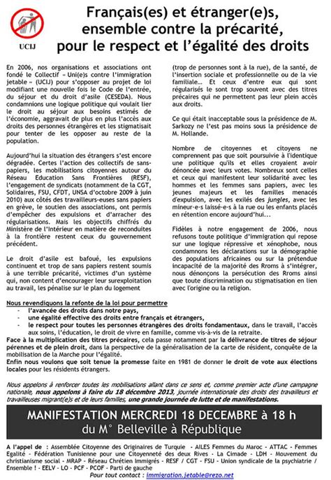 Cgt État 18 Décembre Français Es Et étranger E S Ensemble Contre