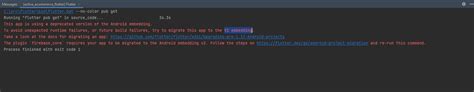i get this error in my flutter app migrate this app to the v2