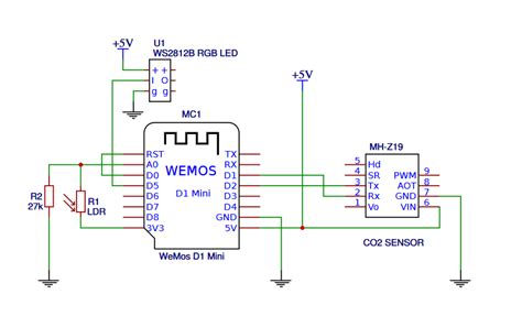 arduino co2 ampel mit mh z19 luftqualitätampel kohlendioxid ampel