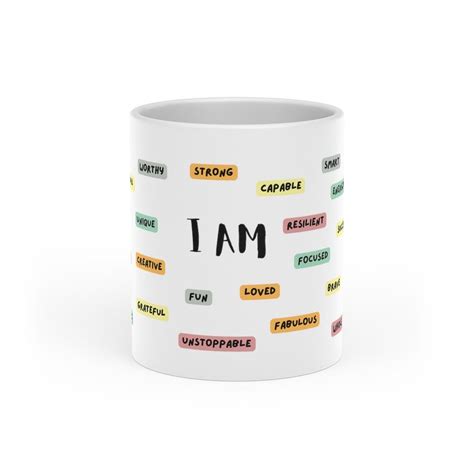 Affirmations Mug Positive Affirmations Inspirational Mug Self Love