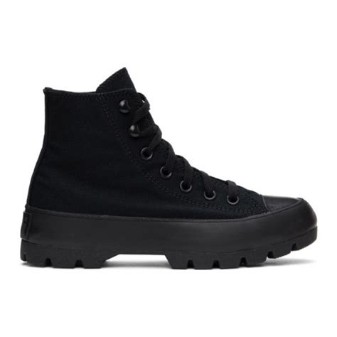 Womens Converse Chuck Taylor All Star Hi Lugged Sneaker Black Monochrome