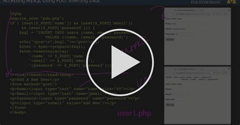 accessing mysql using pdo inserting data connecting php and mysql
