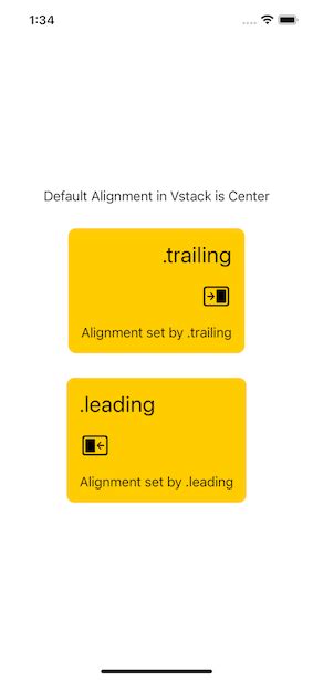 ios how to align items to top inside vstack in swiftui stack overflow