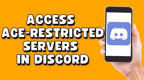 How To Access Age Restricted Servers In Discord On Android And Ios Youtube