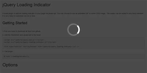 js tutorial jquery loading indicator show the loading