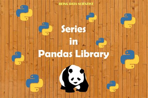 introduction to series data structure in pandas library