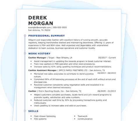 Best Cashier Resume Templates For Getting The Job 2023