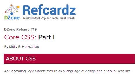 the most useful css cheat sheet collection