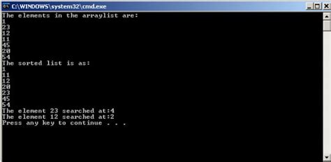 working with arraylist using c