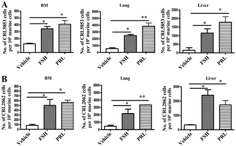 pituitary sex hormones enhance the pro‑metastatic