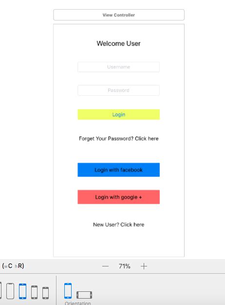 ios design adaptive layout for login screen using autolayout stack