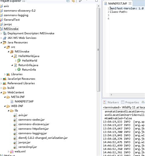 java web service deployment with no class found error